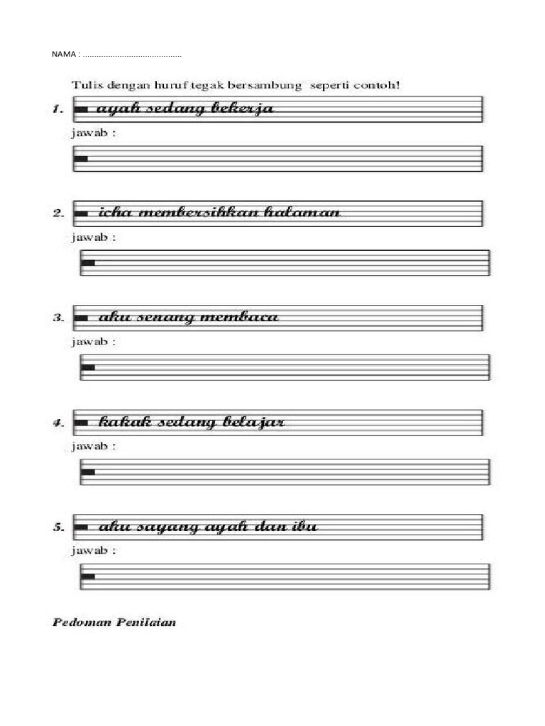 LKPD Menulis Halus | PDF