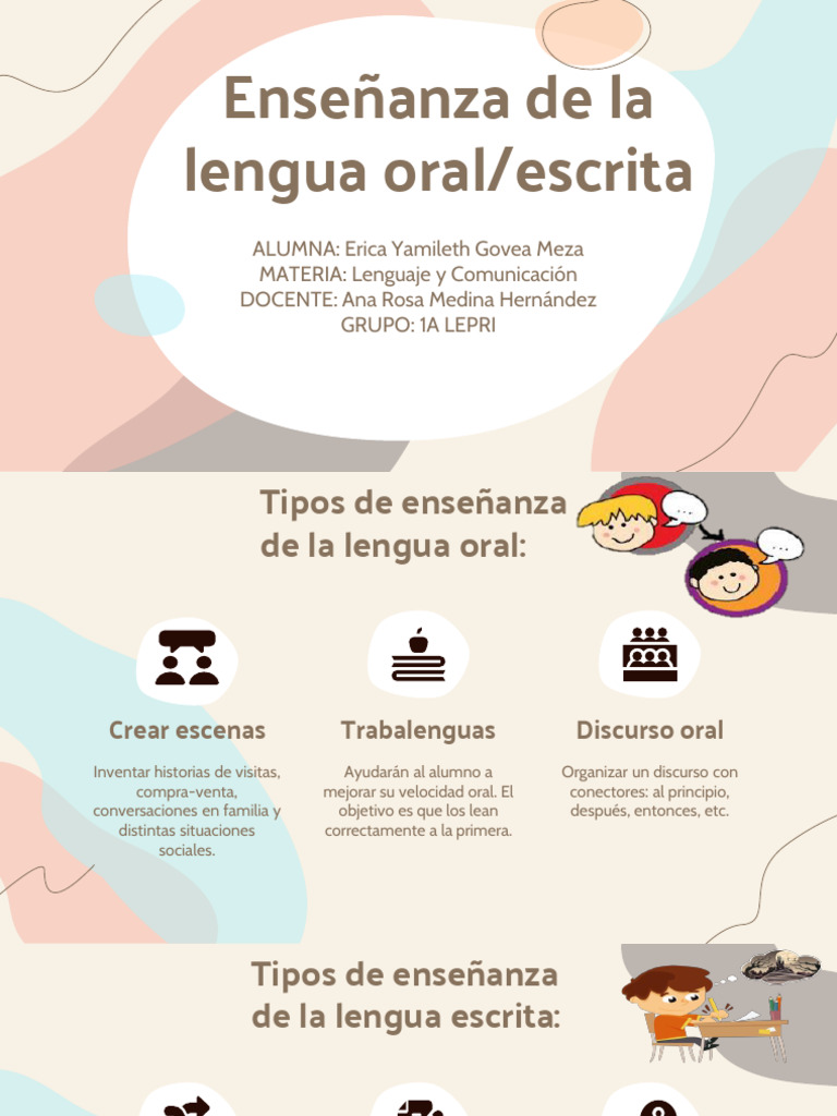 Lengua Oral y Escrita | PDF