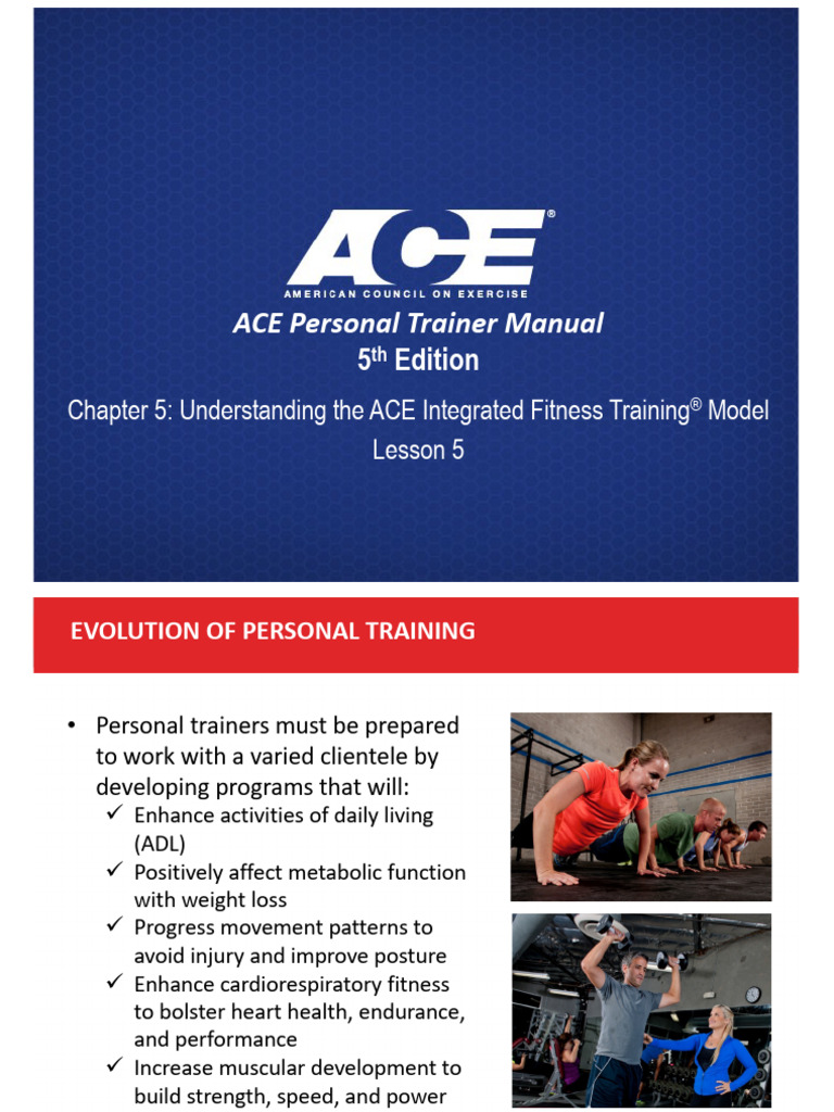 ACE - Personal Training Manual | PDF | Strength Training | Physical Fitness