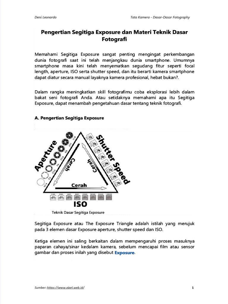 Segitiga Exposure | PDF