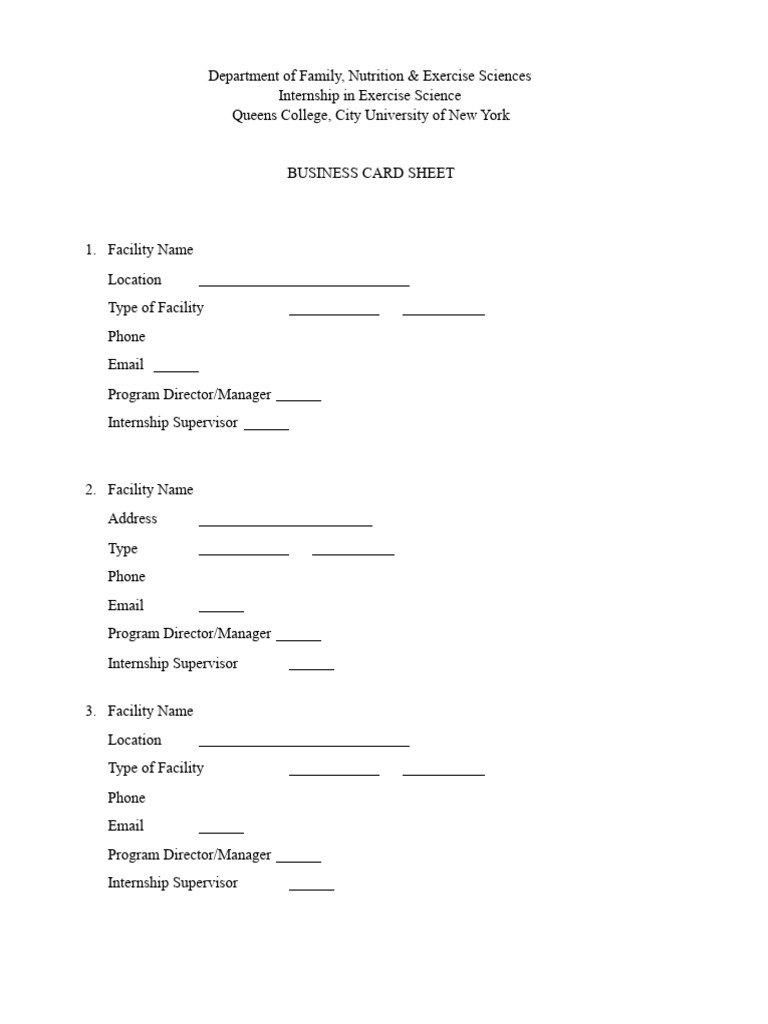 Business Card Sheet | PDF