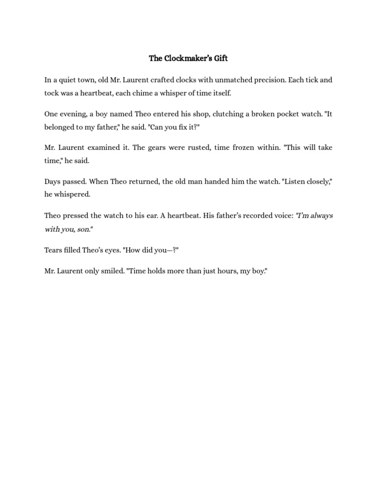 The Clockmaker's Gift | PDF