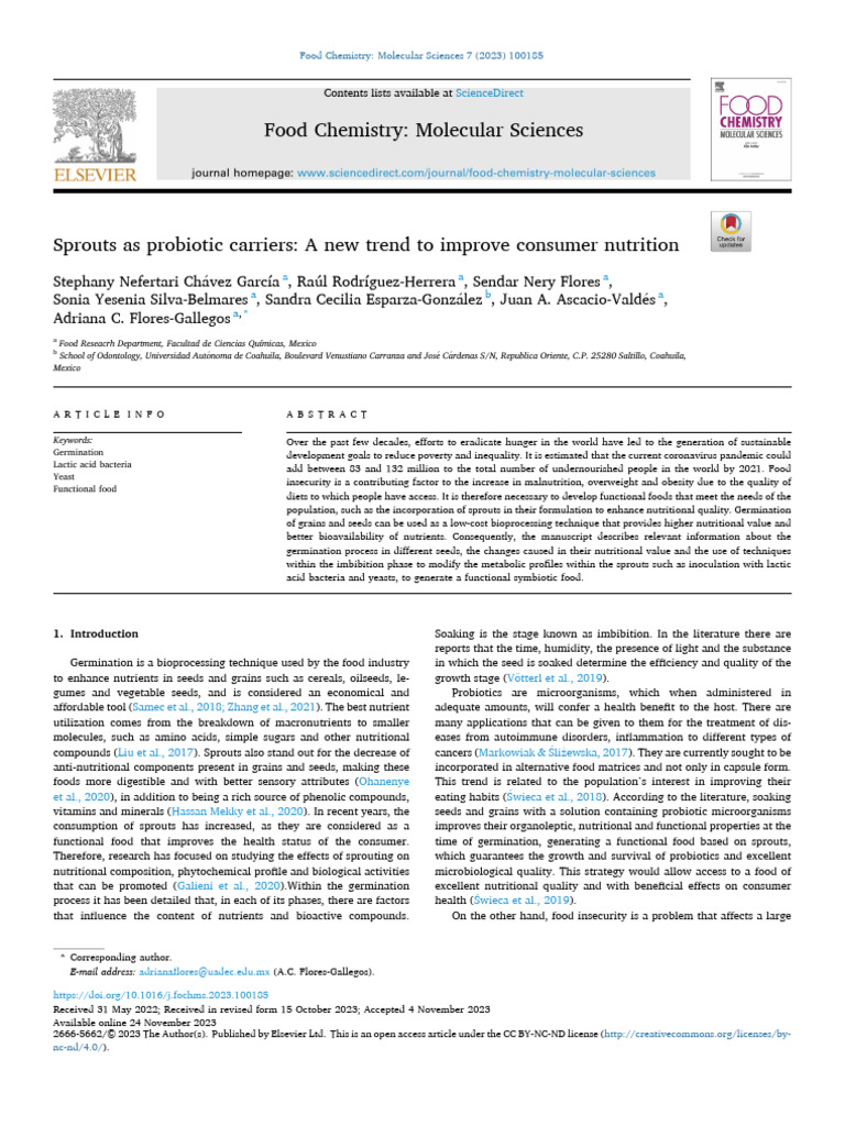 1 s2.0 S2666566223000254 Main | PDF | Probiotic | Foods