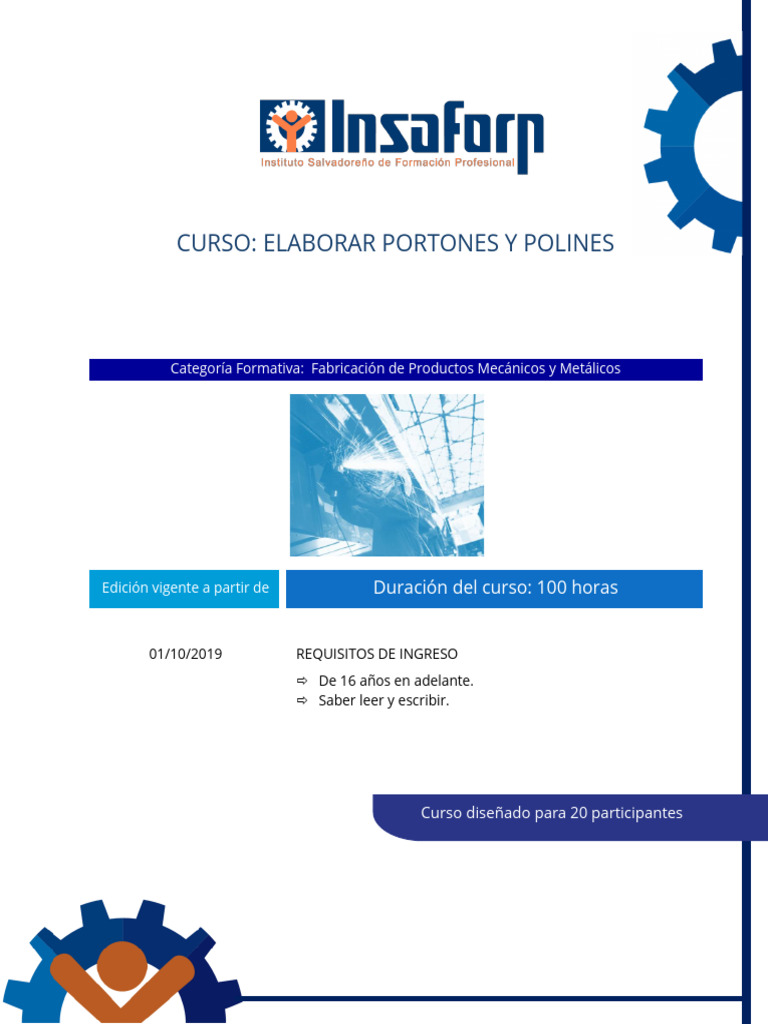 Elaborar Portones y Polines 100h 1 10 2019 | PDF | Soldadura | Construcción