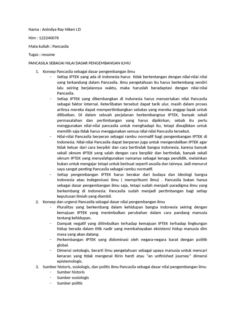 Anindya Ray Niken I.D_122240076_ Arsitektur | PDF