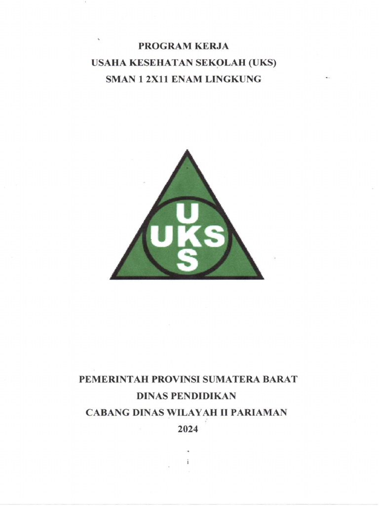 Program Kerja Uks | PDF