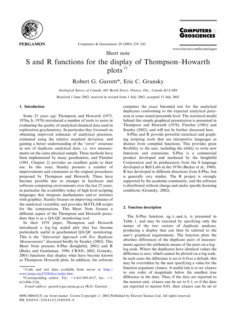 Garrett & Grunsky - 2003 - S and R Functions For The Display of ...