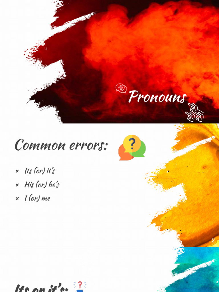 Pronouns Common Error | PDF