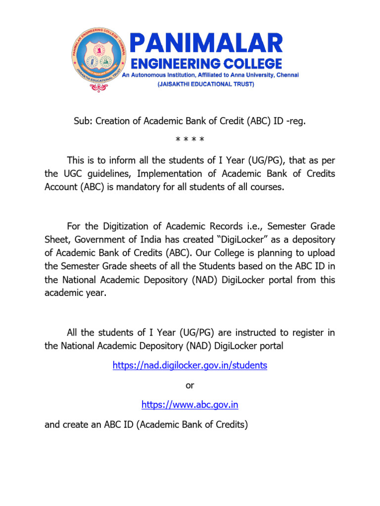ABC ID Registration Instructions | PDF