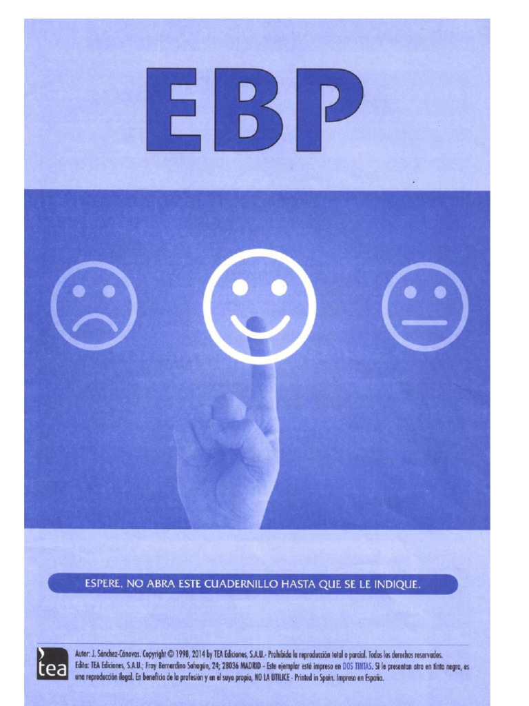 Cuadernillo EBP | PDF