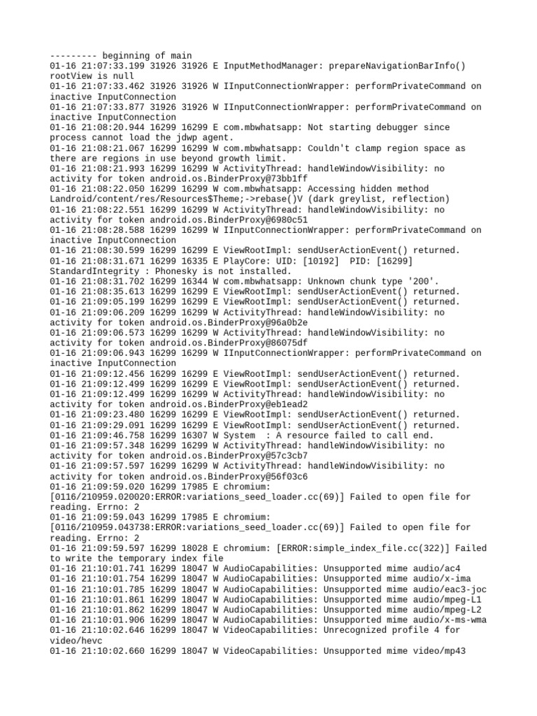 logcat | PDF | Java (Programming Language) | Computing Platforms