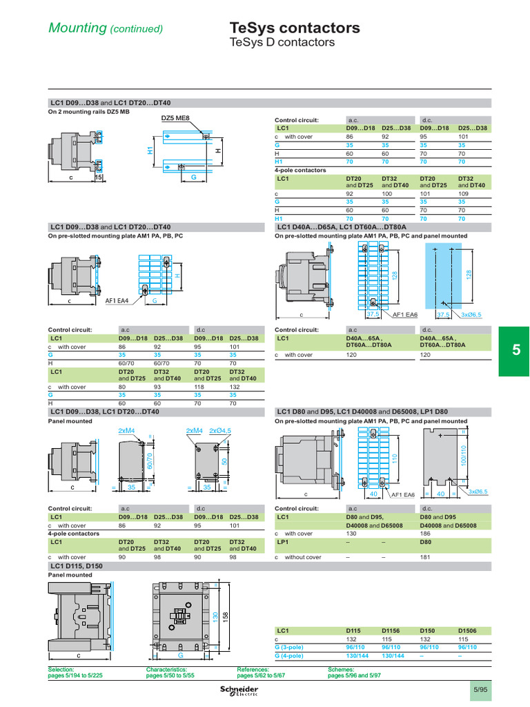 Schneider Contactor Catalogue 96 | PDF