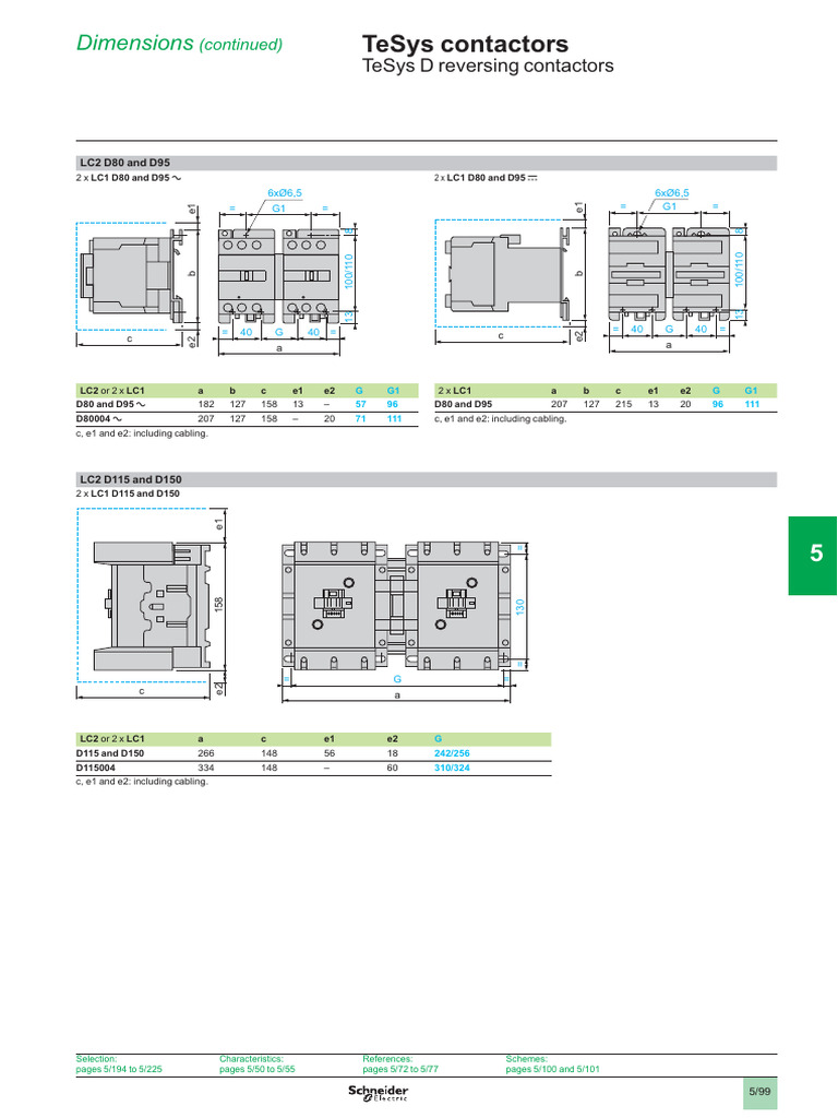 Schneider Contactor Catalogue PDF | PDF