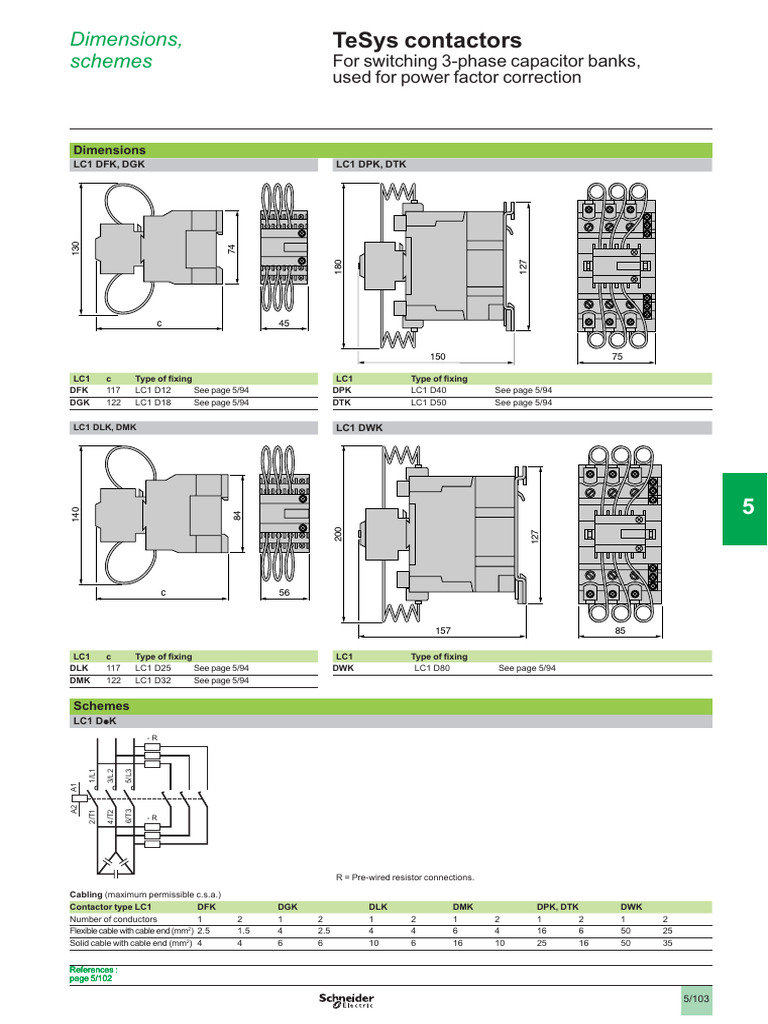 Schneider Contactor Catalogue - 104 | PDF