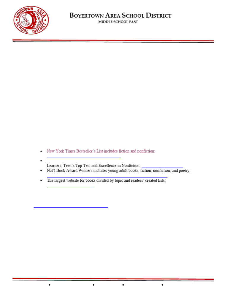 Rising 9th Grade Summer Reading 24.25 | PDF | Writing