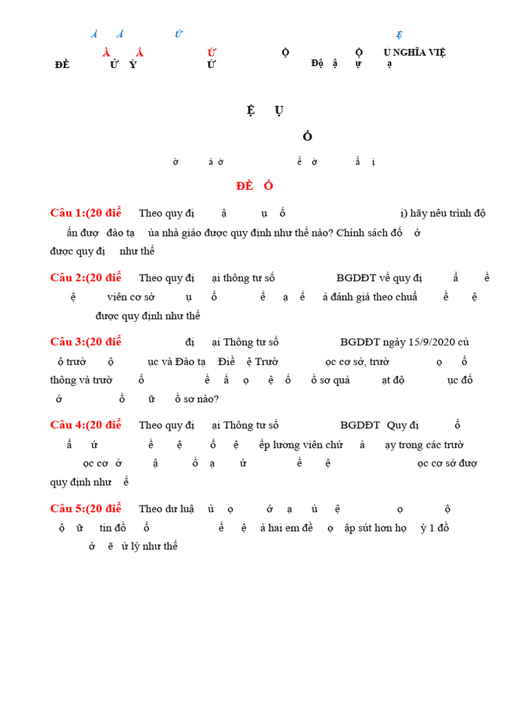 10 ĐỀ THI PHỎNG VẤN KHỐI THCS | PDF