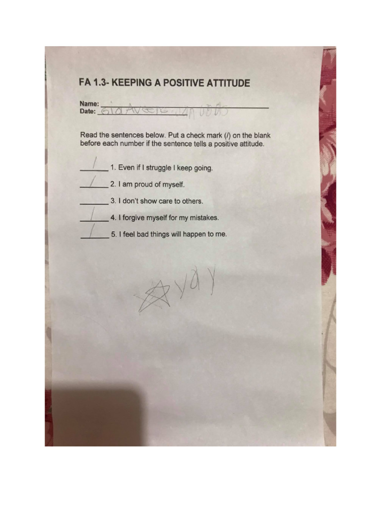 Positive Attitude | PDF