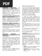 Regla de los 9 en quemaduras | PDF