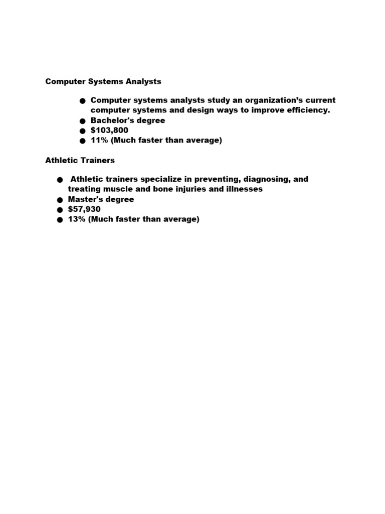 M2 Assignment - Occupational Outlook Handbook (OOH) | PDF