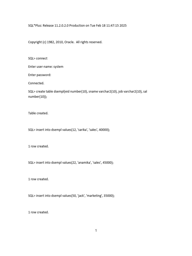 EX5 | PDF | Databases | Data Management Software