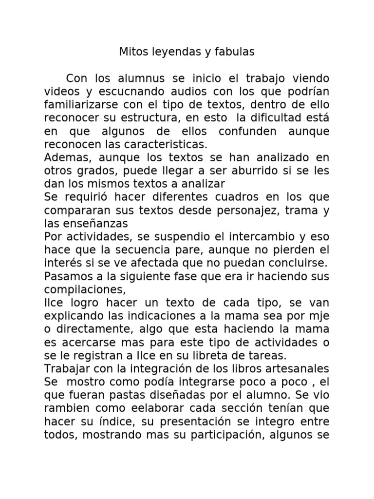 Mitos Leyendas y Fabulas | PDF