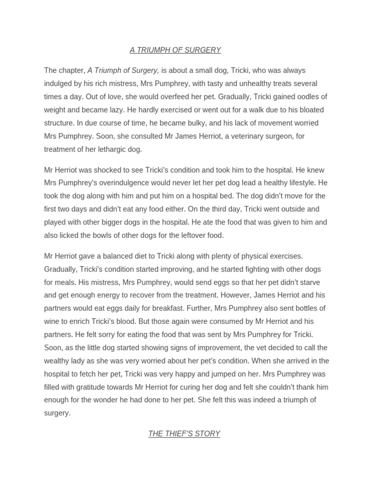Class 10 Supplementary Stories Summary | PDF