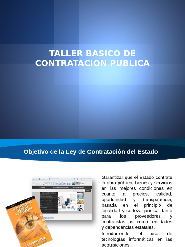 TALLER+BASICO+Contratacio%CC%81n+Del+Estado | PDF