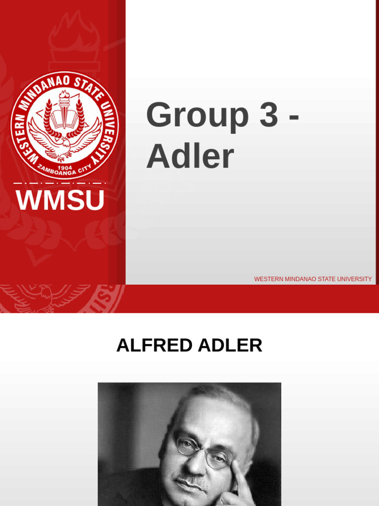 Alfred Adler.01 | PDF | Psychology | Behavioural Sciences