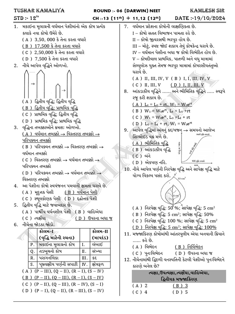 Round - 07 Answer Key | PDF