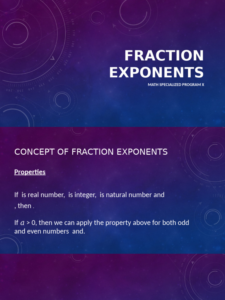 Fraction and Root | PDF