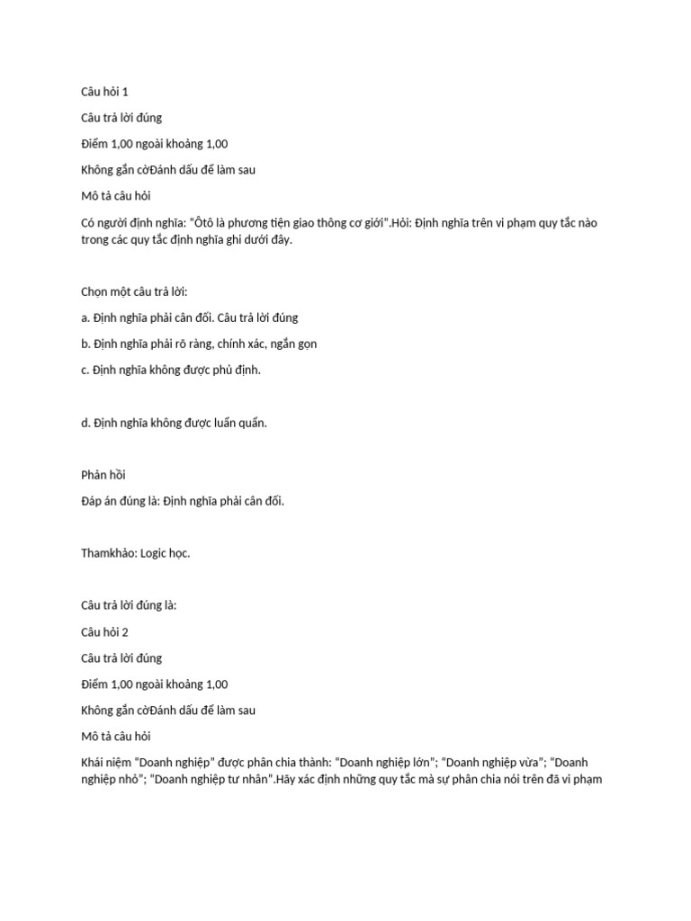 Logic học đại cương - EN08.098 | PDF