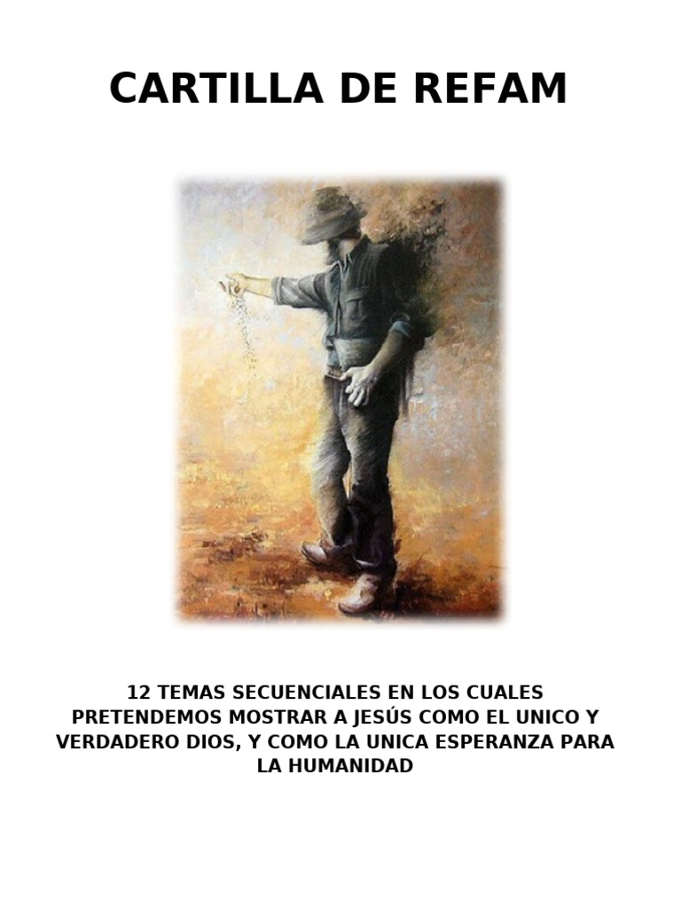 Cartilla Refam | PDF | Bautismo | Pecado