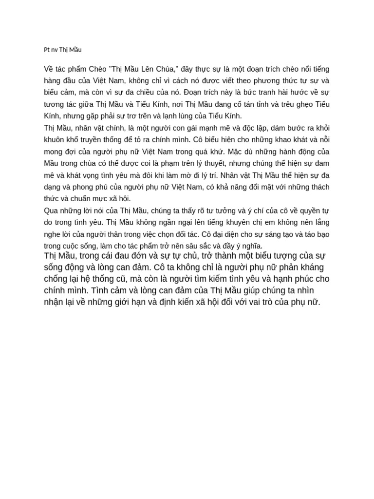 PTich Thị Mầu | PDF