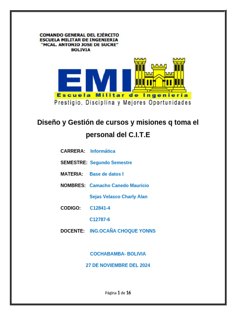 Proyecto Base de Datos | PDF