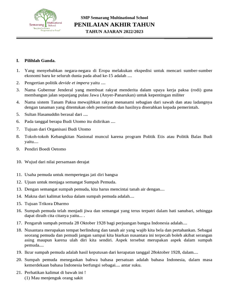 Bahan Belajar PAT PPKN Kel 8 | PDF