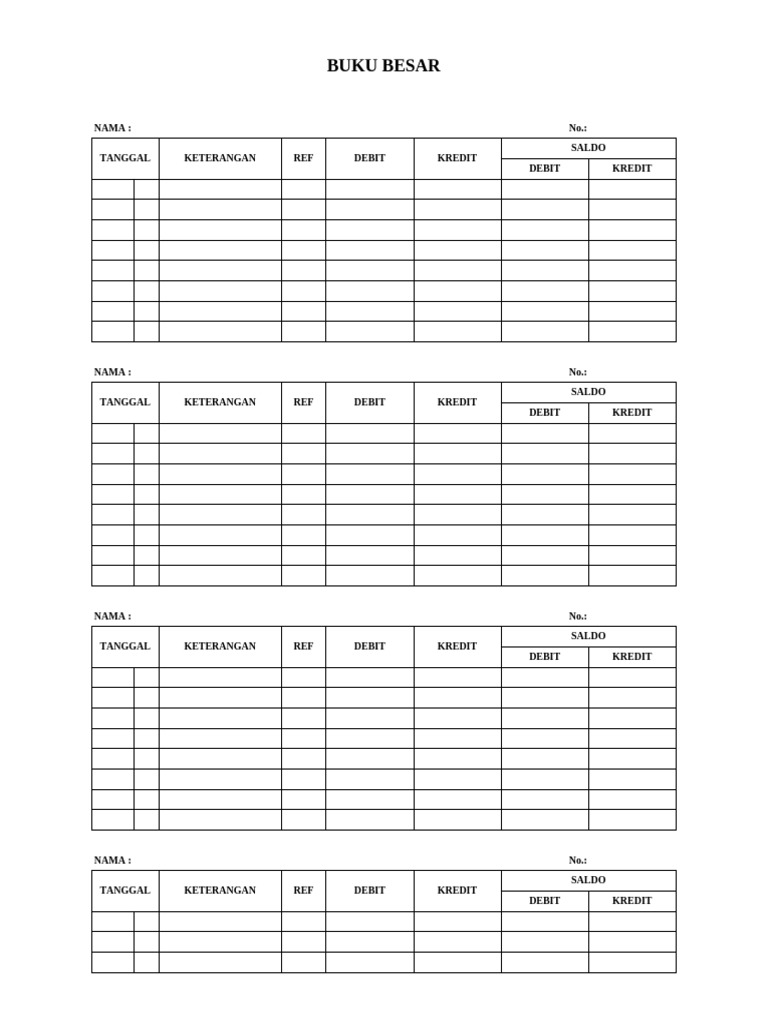 Buku Besar 4 | PDF