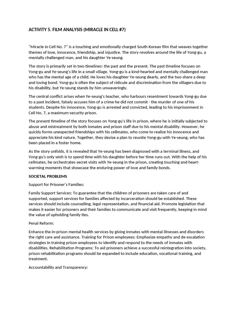 Miracle in Cell N1 UN FINISH | PDF | Miscarriage Of Justice | Prison