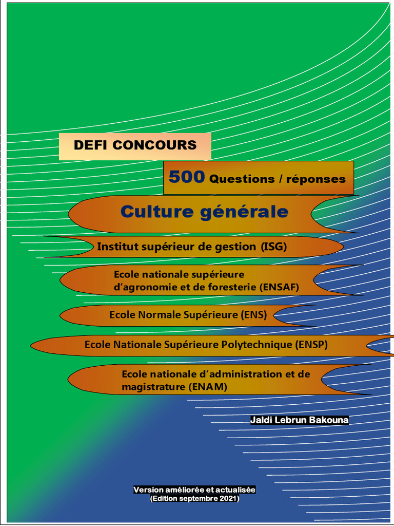 Culture Générale : Questions et Réponses | PDF | République du Congo ...