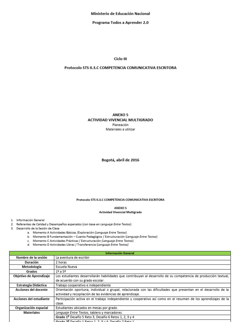 Planeación Multigrado | PDF | Aprendizaje | Maestros
