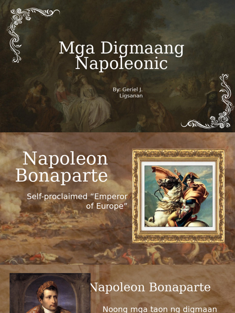 Mga Digmaang Napoleonic: By: Geriel J. Ligsanan | PDF