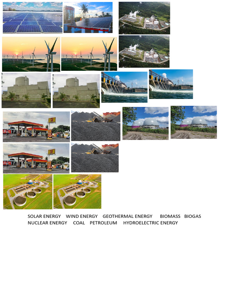 Solar Energy Wind Energy Geothermal Energy Biomass Biogas | PDF