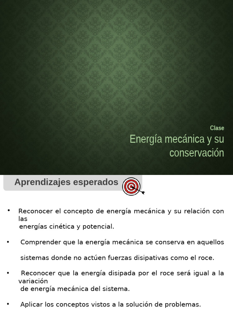 Conservación de la Energía Mecánica | PDF | Cantidad | Fenomeno fisico