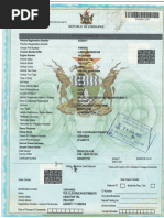 Zimbabwe Customs Road Manifest Form | PDF