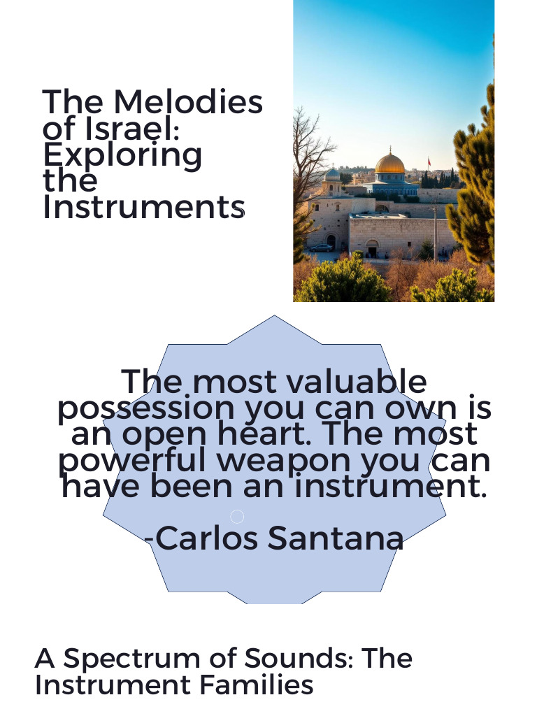The Melodies of Israel Exploring The Instruments | PDF | Musical ...