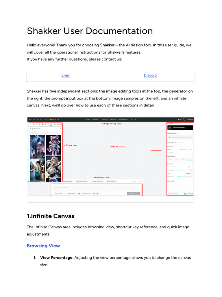 Shakker User Documentation | PDF | Button (Computing) | Computing