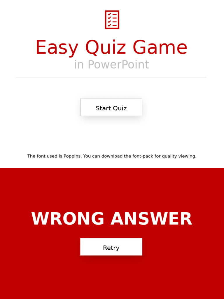 PowerPoint Quiz Game Template | PDF