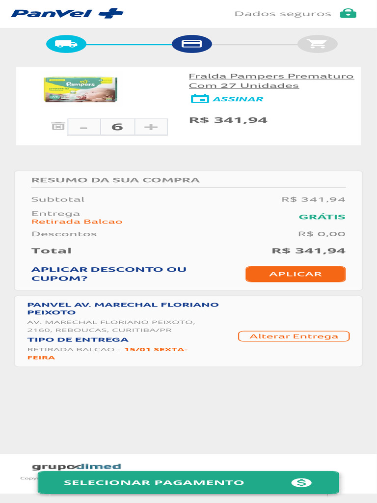 Cesta - PanVel Farmácias | PDF