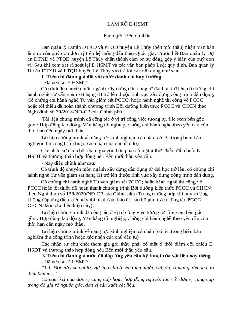 Tra lơi lam ro E-HSMT | PDF