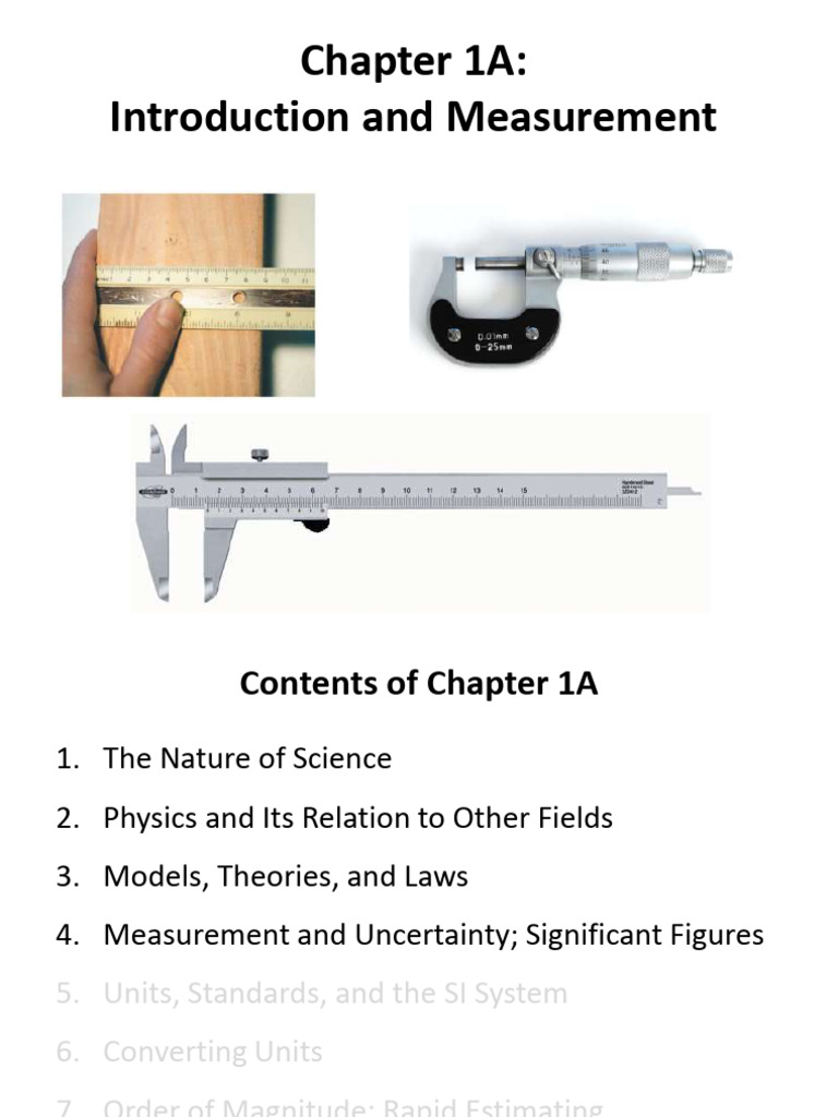 Ch 01A Intro and Measurement Ed JR Web_994a5299fab2510a7f0e250cdff7e22c | PDF | Significant ...