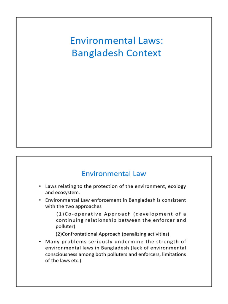 CE457 - Environmental Law | PDF | Environmental Policy | Environmental Law